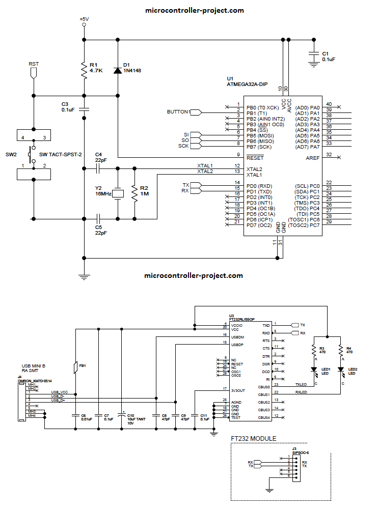 Atmega A Microcontroller Uart Programmed With Arduino Ide